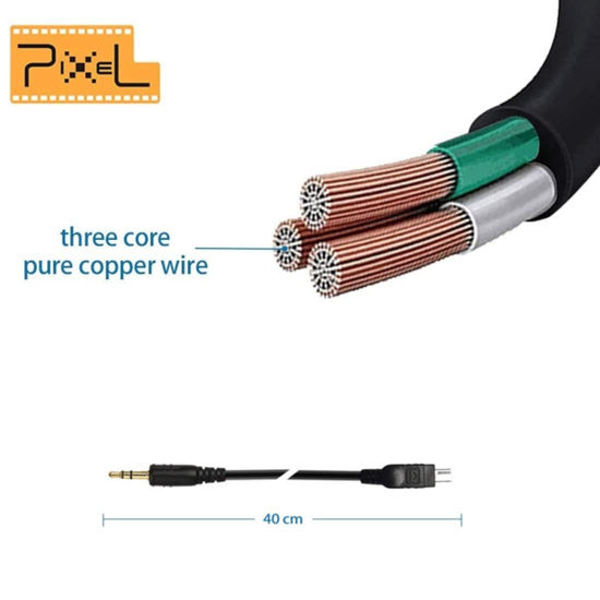GetUSCart- GFSHOP 3.5mm Off Camera Shutter Connecting Cable Cord 3.5mm-DC2 Camera Connecting ...