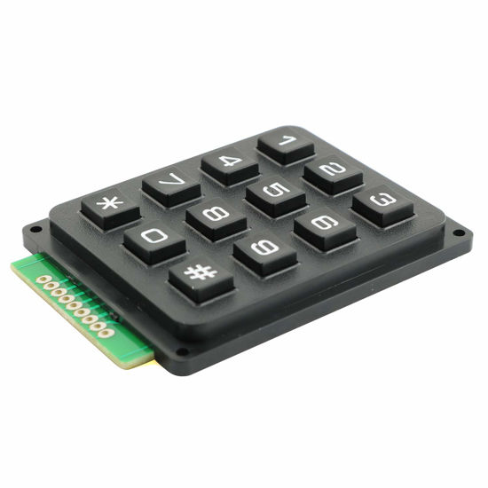 GetUSCart- Tegg 1PC 3x4 Keypad MCU Board Matrix Array Switch Tactile Keypad 12 Button Phone ...