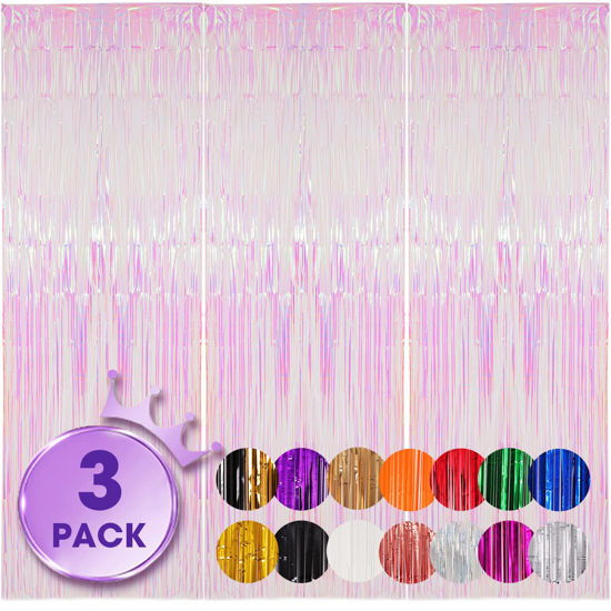 GetUSCart- Voircoloria 3 Pack 3.3x8.2 Feet Iridescent Transparent Foil ...