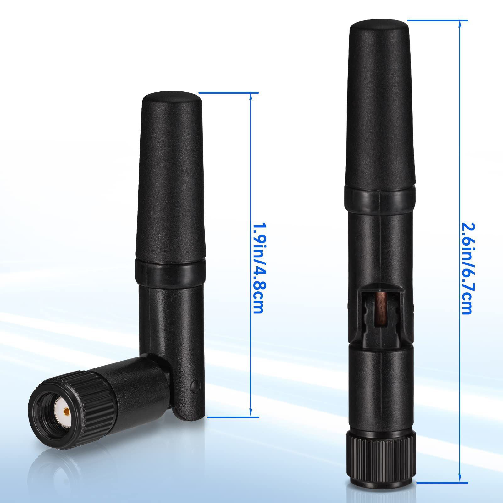 GetUSCart- Eightwood Small WiFi Antenna 2.4GHz 5GHz Dual Band RP-SMA ...