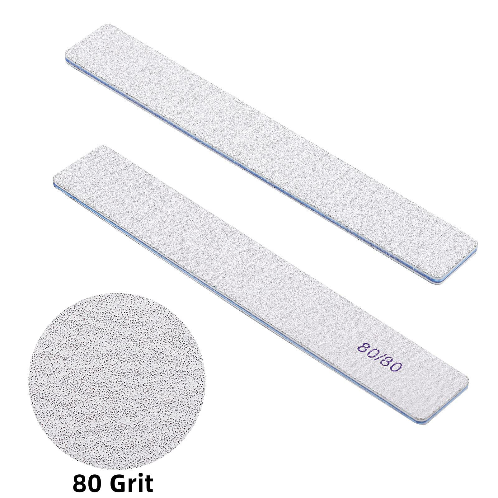 GetUSCart- 25 Count 80 Grit Rectangle Nail Files for Acrylic Nails ...