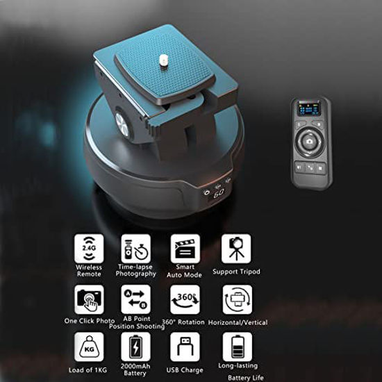 GetUSCart- Motorized Pan Tilt Head, 100m Wireless Control, 360 Degree ...