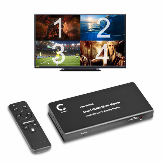 GetUSCart- Expert Connect 4 Ports Quad HDMI Multi-Viewer/Screen Divider ... GetUSCart- Expert Connect 4 Ports Quad HDMI Multi-Viewer/Screen Divider ...