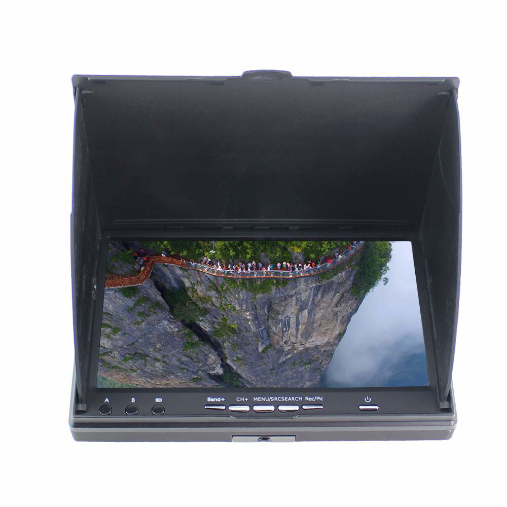 GetUSCart- SoloGood 5.8G FPV Monitor 7 inch with DVR 40CH 800 x 480 LCD ...