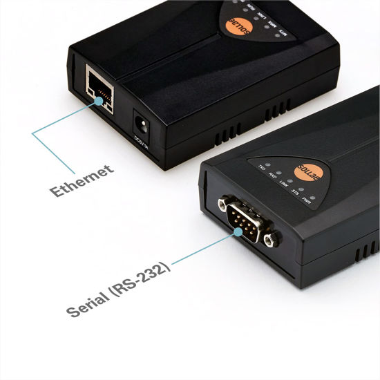 GetUSCart- SOLLAE SYSTEMS Industrial Serial to Ethernet Converter, RS232, TCP, UDP, Device ...
