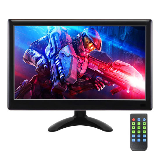 GetUSCart- 12 inch security monitor,1920×1080 FHD small tv with USB ...