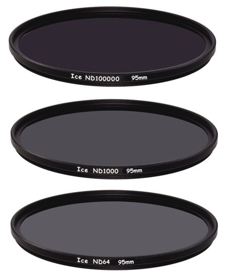 GetUSCart- ICE Extreme ND Filter Set 95mm ND100000 ND1000 ND64 Neutral Density 95 16.5,10, 6 ...