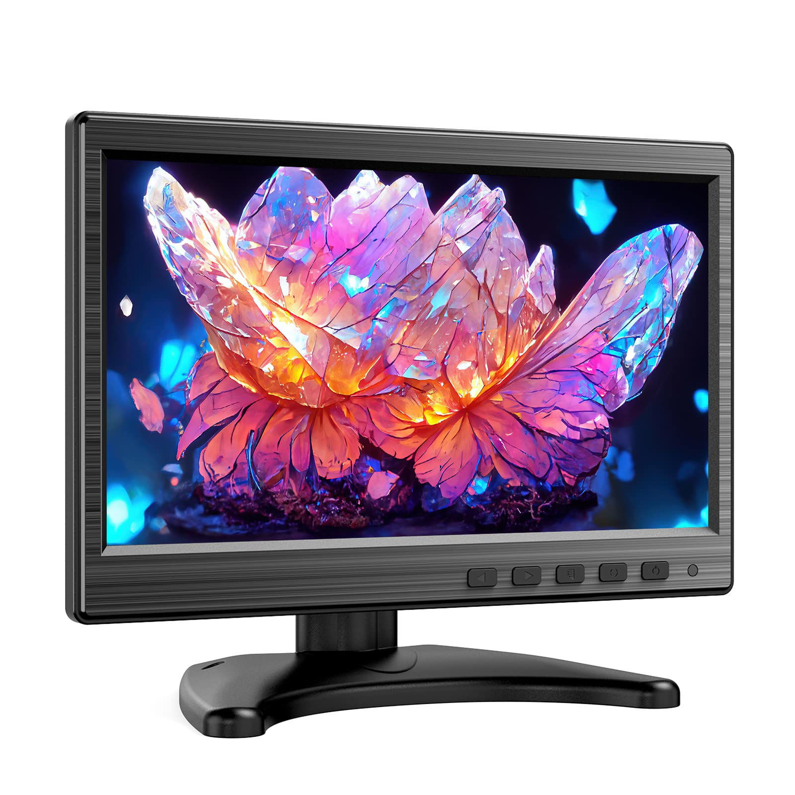 GetUSCart- Miktver 10.1 inch Monitor, 1024x600 LCD IPS Monitor 10 inch Security CCTV Display ...