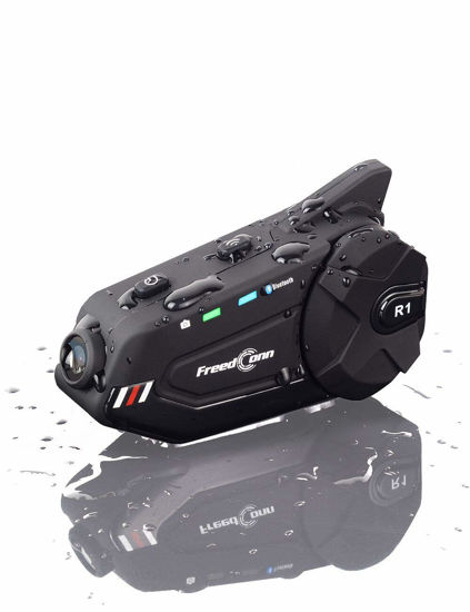 GetUSCart- FreedConn Motorcycle Helmet Headset with Camera R1plus ...