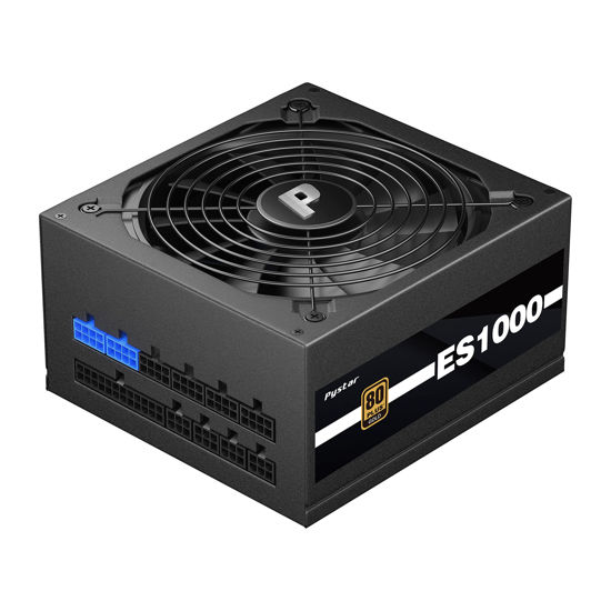 GetUSCart- Pystar 1000W Power Supply 80+ Gold Full Modular PSU,ES1000