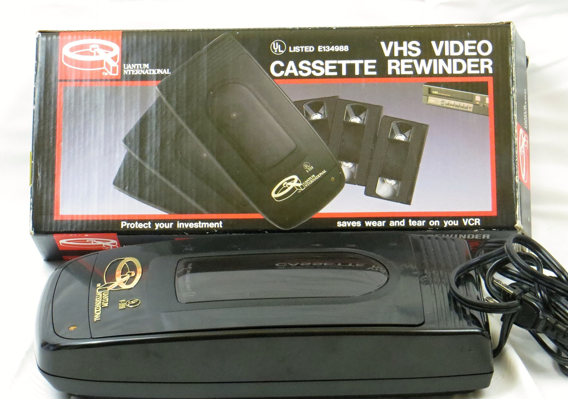 GetUSCart- Quantum International VHS Video Cassette Rewinder (E134988)