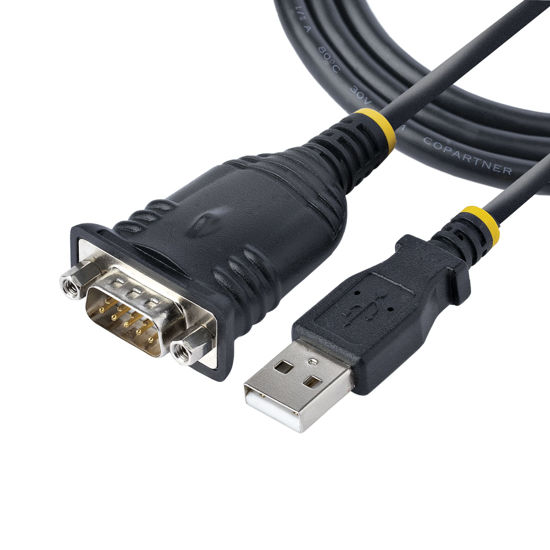 GetUSCart- StarTech.com 3ft (1m) USB to Serial Cable, DB9 Male RS232 to USB Converter, Prolific ...