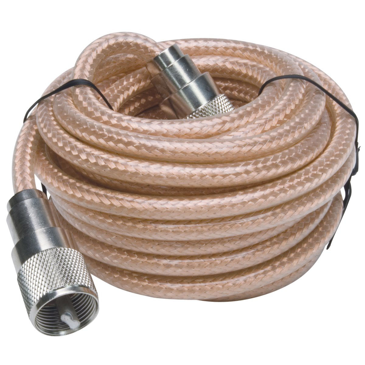 GetUSCart- RoadPro RP-8X12CL Clear 12' CB Antenna with Mini-8 Coax Cable