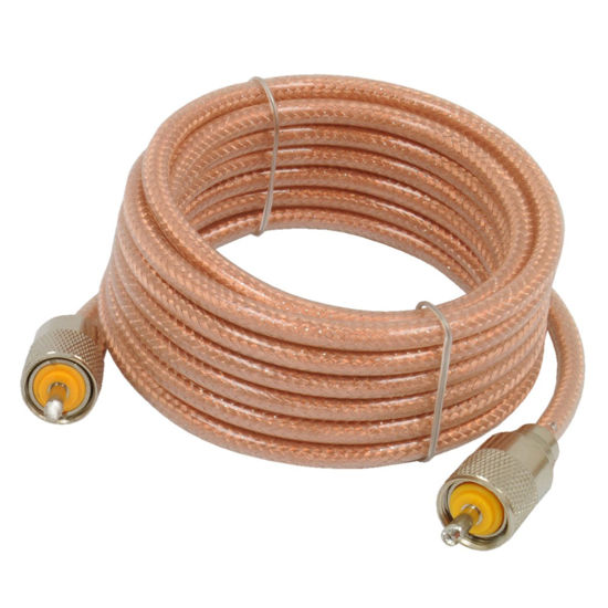 GetUSCart- RoadPro RP-8X12CL Clear 12' CB Antenna with Mini-8 Coax Cable