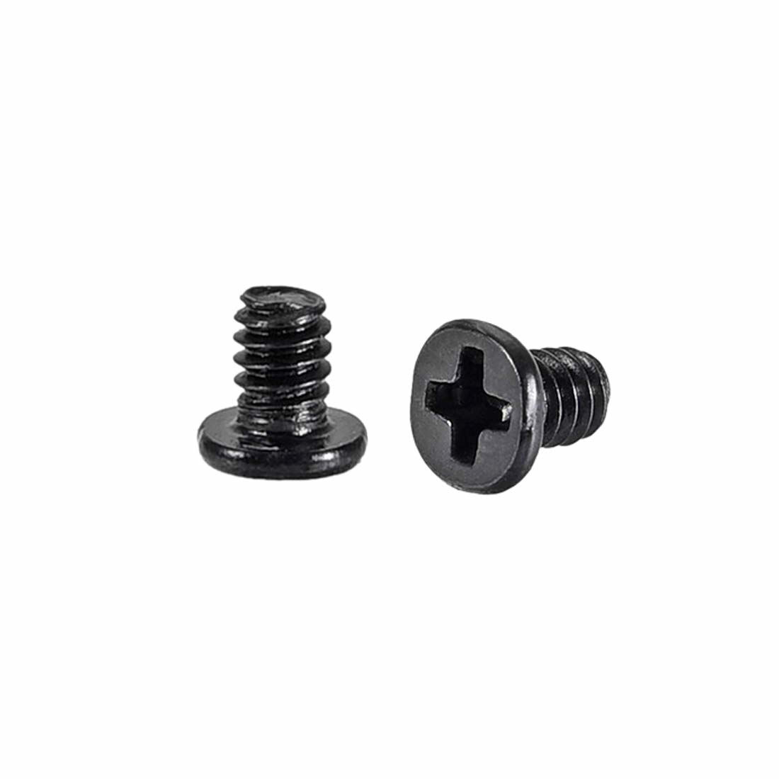 GetUSCart- uxcell M1.4x2mm Phillips Screw Fastener Black 2.5mm Dia ...
