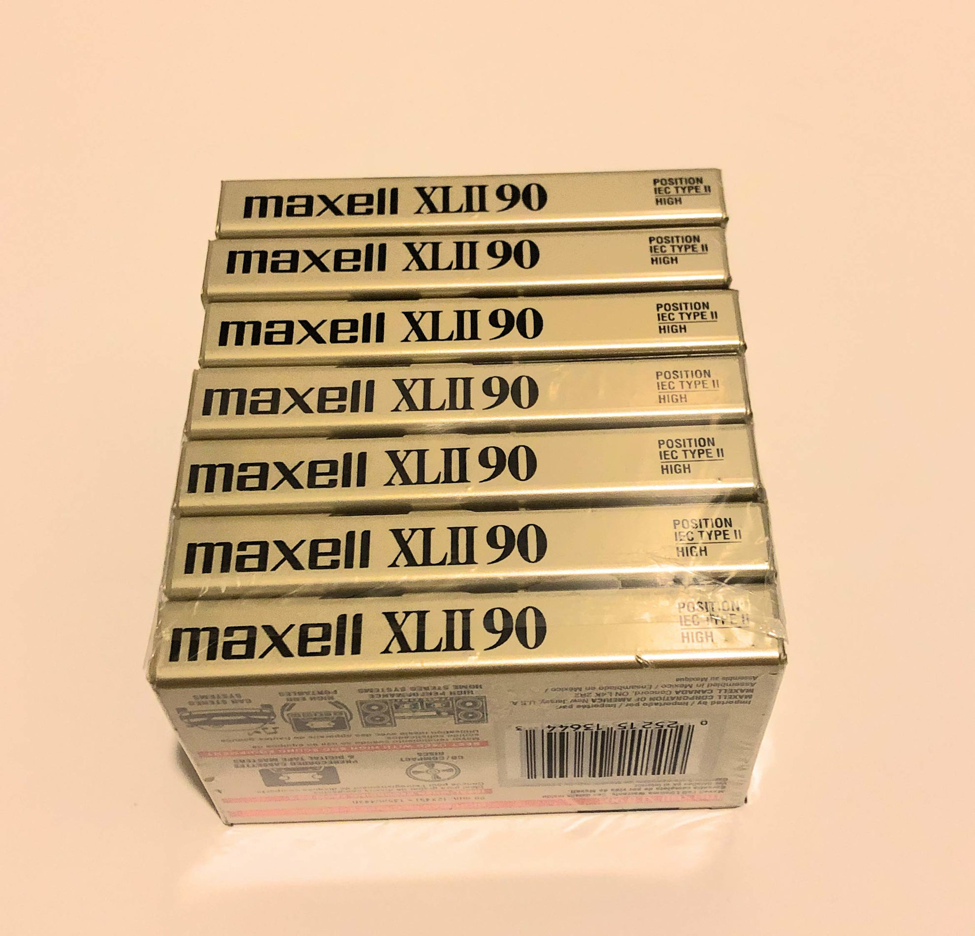 GetUSCart- Maxell XLII IEC Type II 90 Minute High Bias Audio Cassette Tape - 7 Pack