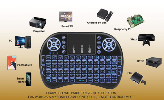GetUSCart- Wireless Mini Keyboard Remote Control Touchpad Mouse Combo ...