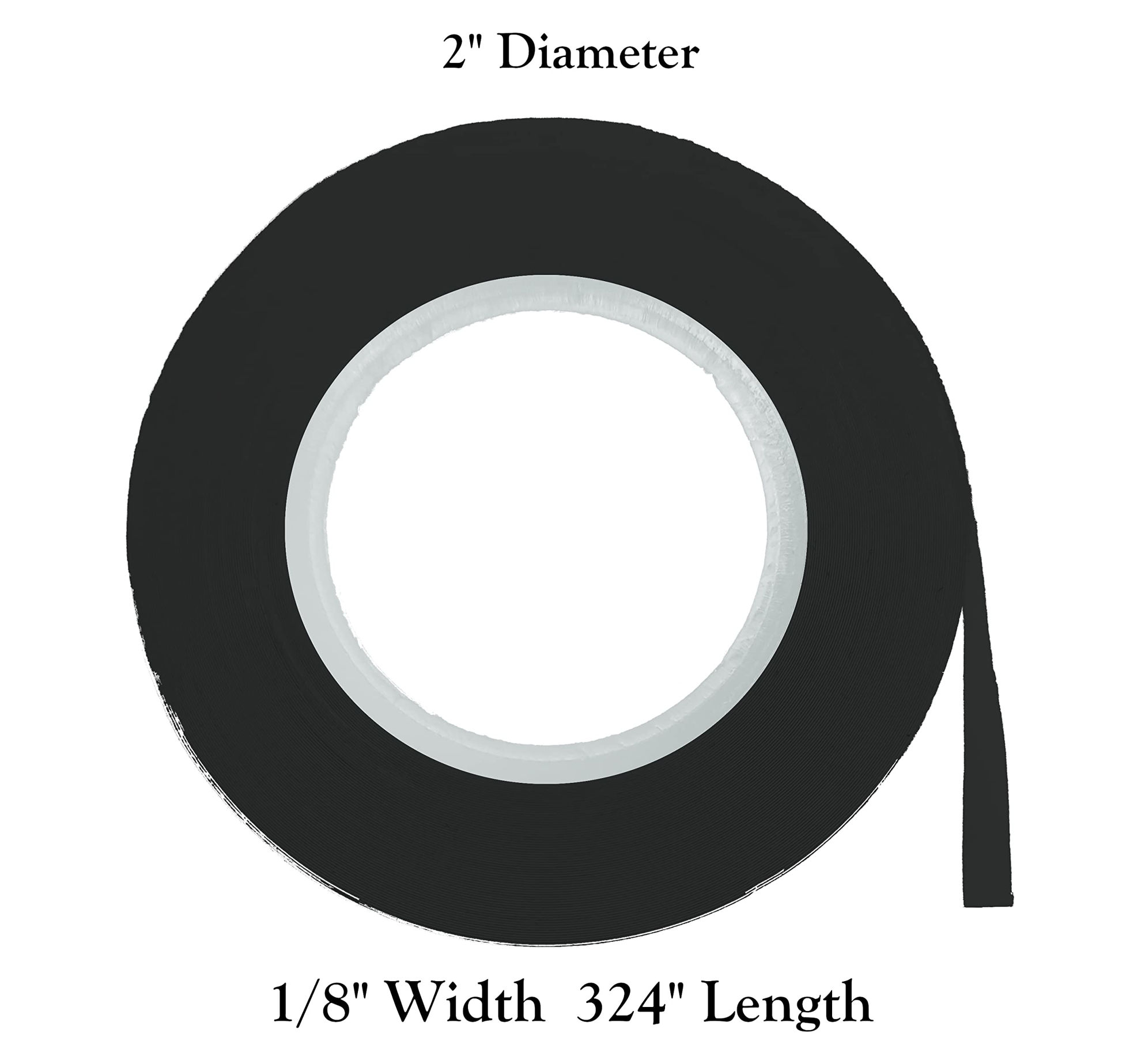 GetUSCart- Magna Visual Vinyl Chart Tape 1/8" Width 324" Length Black