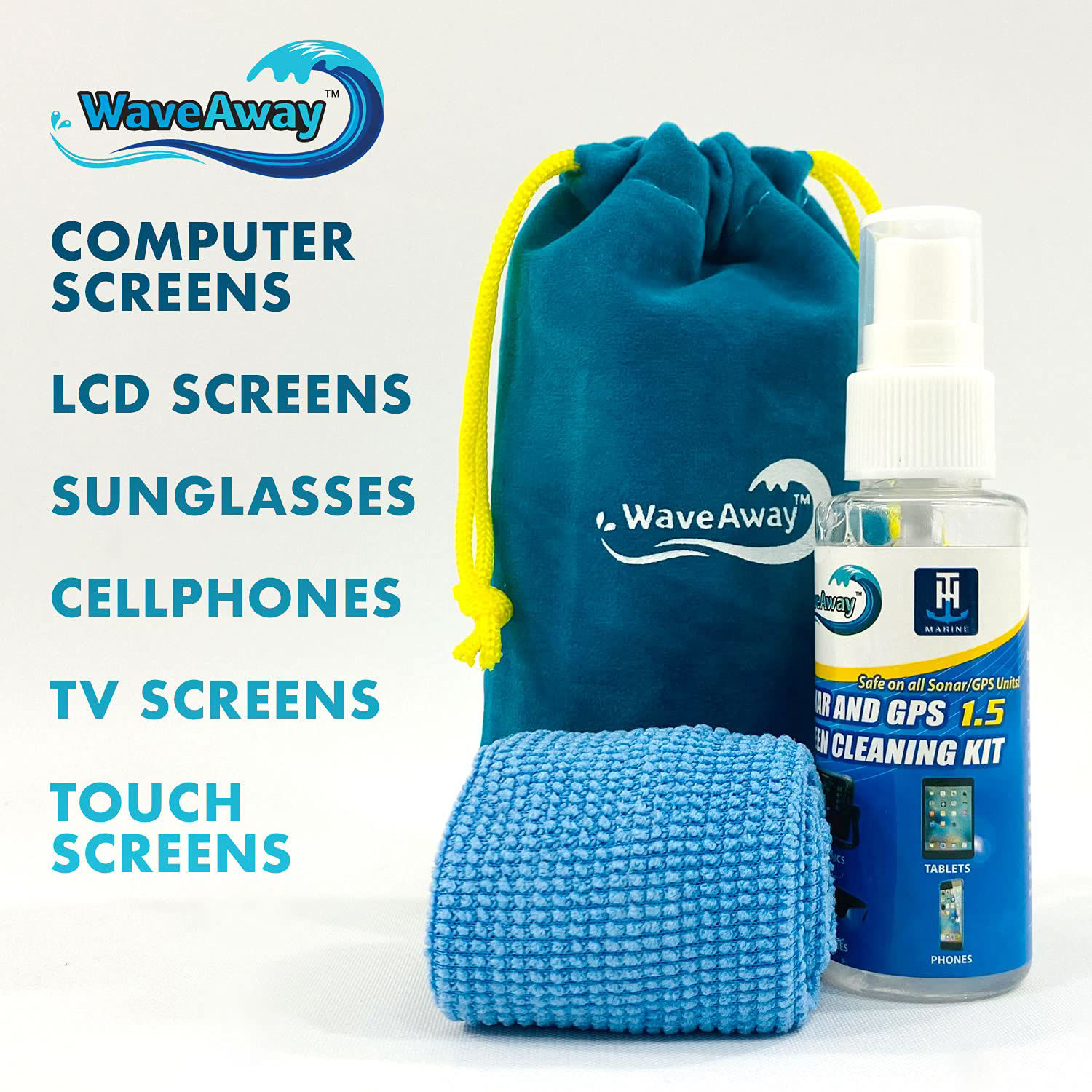 GetUSCart- Wave Away Sonar & GPS Screen Cleaner with Micro Fiber Cloth ...