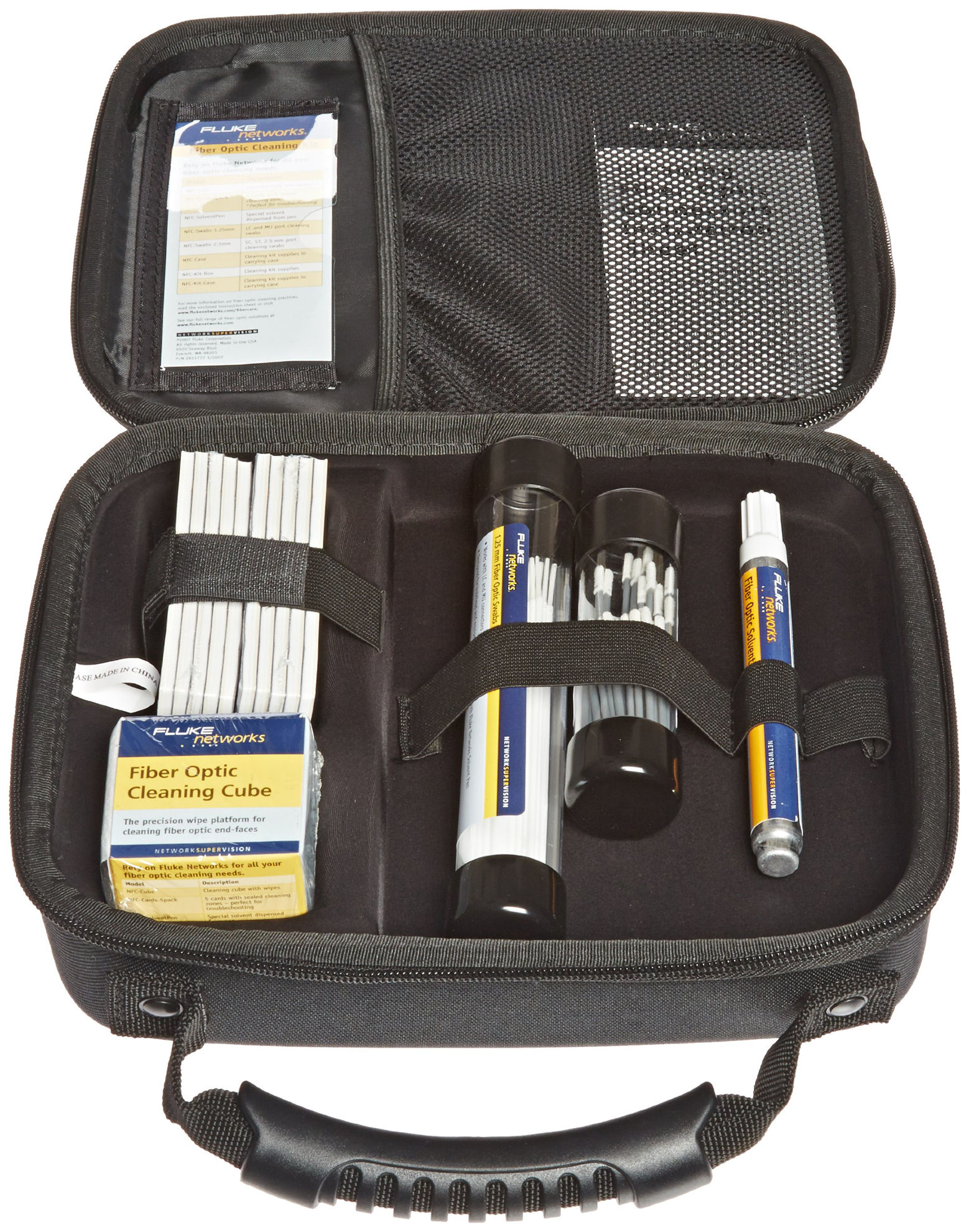 GetUSCart- Fluke Networks NFC-KIT-CASE Fiber Optic Cleaning Kit with Case