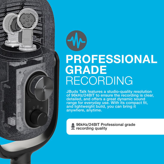 GetUSCart- JLab JBuds Talk USB Microphone | Black | USB-C Output ...