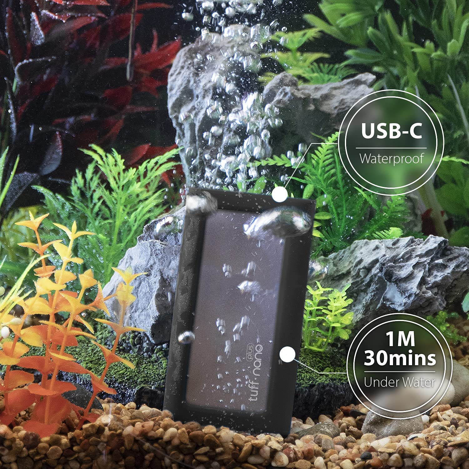 GetUSCart- CalDigit Tuff Nano Plus 2TB - Compact Rugged IP67 USB-C 3.2 Gen 2 10Gb/s External ...