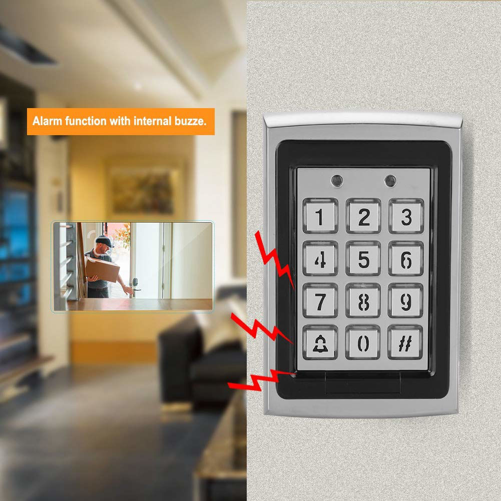 GetUSCart- RFID 125KHz Standalone Access Control with Blue Backlit Keypad Support 1000 Users ...
