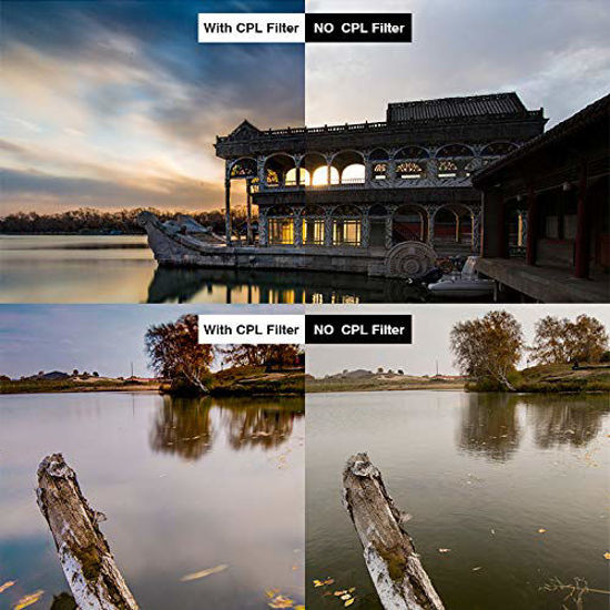 GetUSCart- JONGSUN 62mm Polarizing Filter, Circular Polarizer Filter, S ...