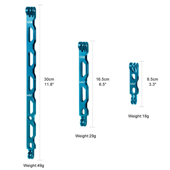 GetUSCart- (7 Pcs) HSU All Aluminum Alloy Extension Arm Kit Metal Pole ...