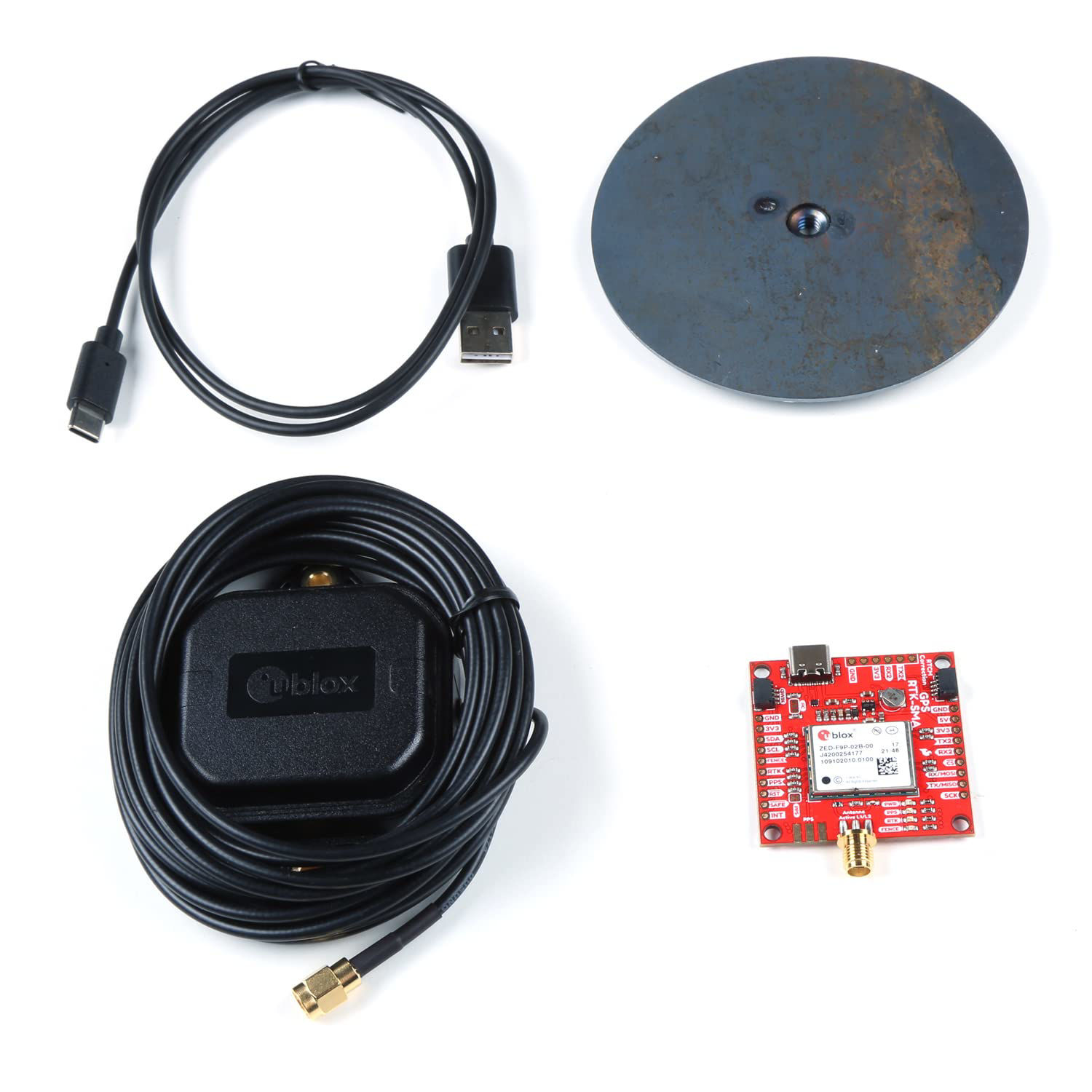 GetUSCart- SparkFun GPS-RTK-SMA Kit - Includes GPS breakout- Magnetic Mount Antenna- Ground ...