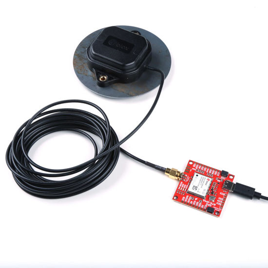 GetUSCart- SparkFun GPS-RTK-SMA Kit - Includes GPS breakout- Magnetic Mount Antenna- Ground ...