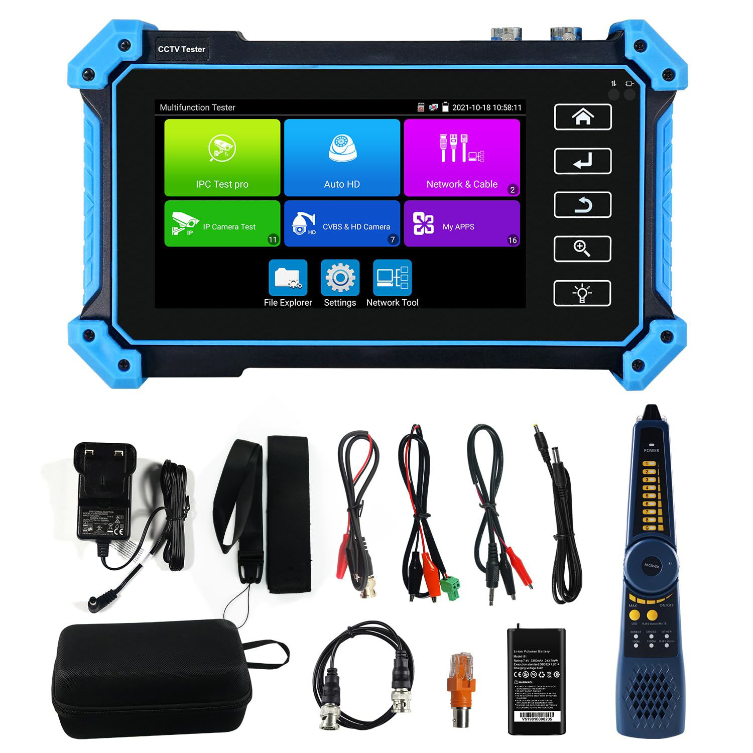 GetUSCart- WANLUTECH 5.4'' IPC Tester,Monitor Tester 8MP AHD CVI TVI ...