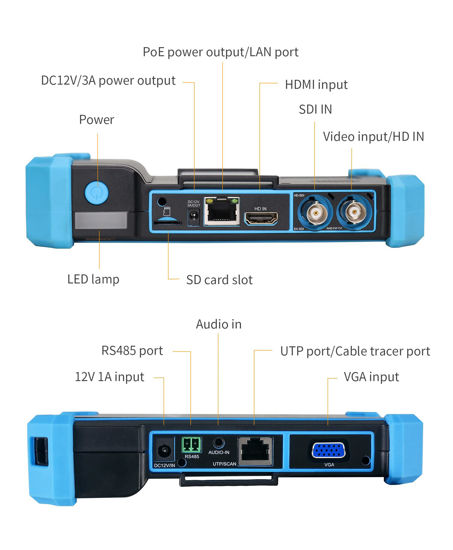 GetUSCart- WANLUTECH 5.4'' IPC Tester,Monitor Tester 8MP AHD CVI TVI ...