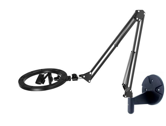 GetUSCart- Kiyo pro Webcam Ring Light Wall Holder,10'' Streaming Light ...