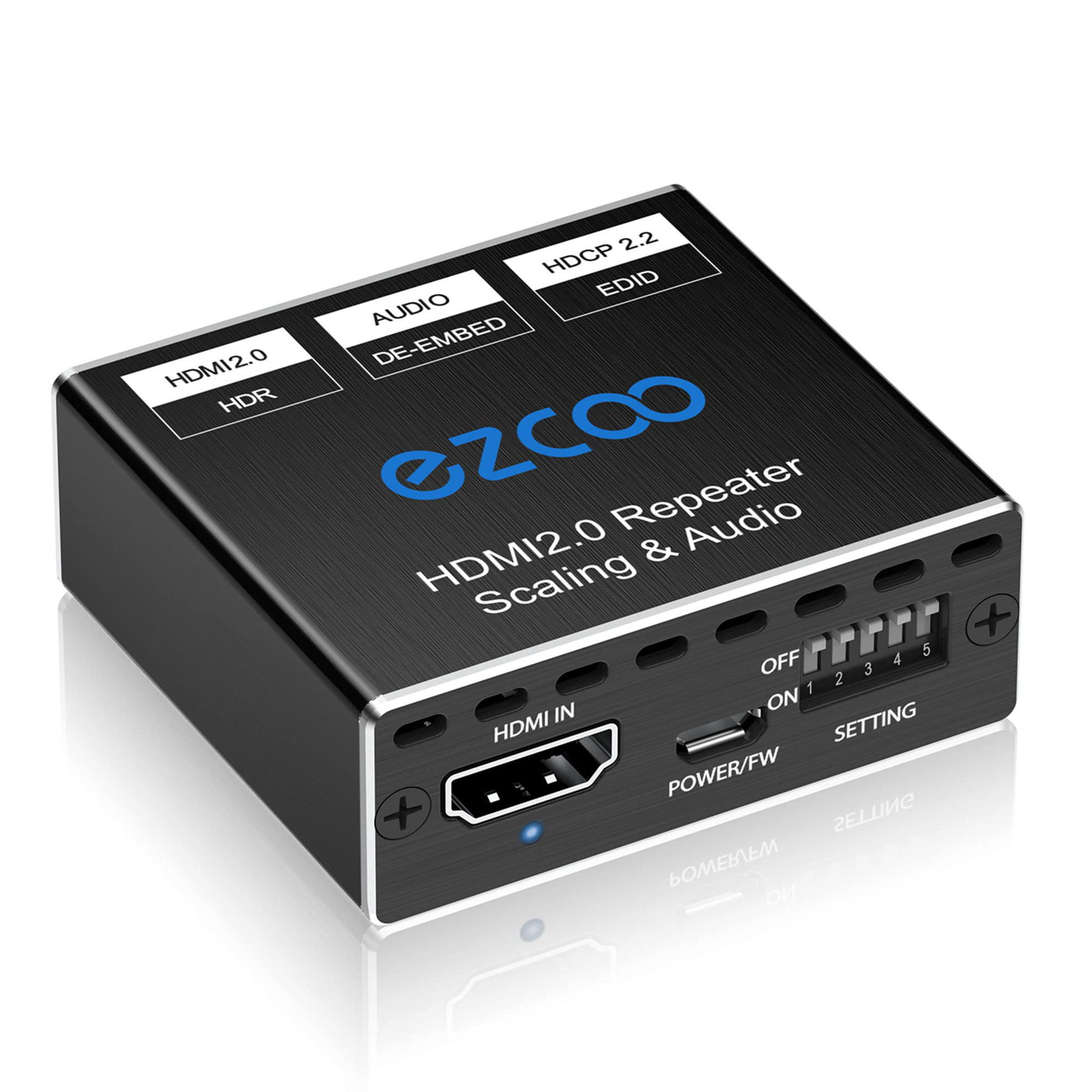 GetUSCart- HDMI Splitter 1x1 Audio Extractor 4K 60Hz Atmos CEC EDID ...