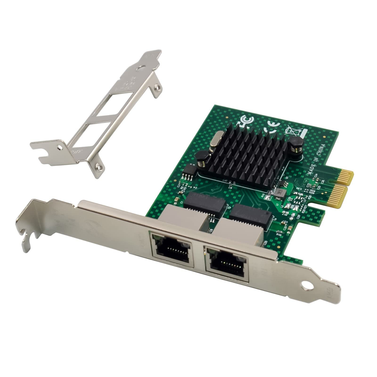 GetUSCart- Dual-Port PCIe Gigabit Ethernet Server Adapter with NetXtreme BCM5720-2P Chipset PCI ...
