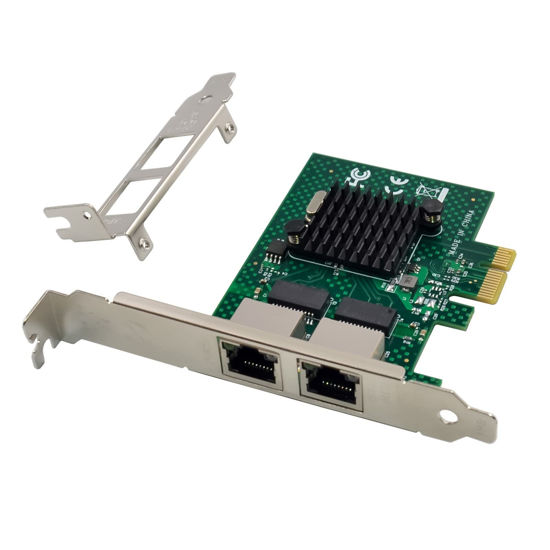 GetUSCart- Dual-Port PCIe Gigabit Ethernet Server Adapter with NetXtreme BCM5720-2P Chipset PCI ...