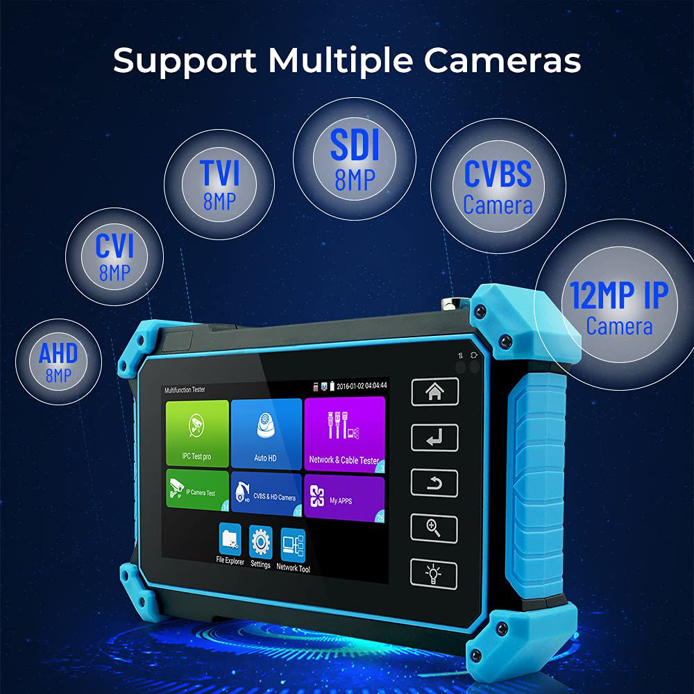 GetUSCart- 5.4 inch CCTV Tester IP and Analog with RJ45 Cable Tracer ...