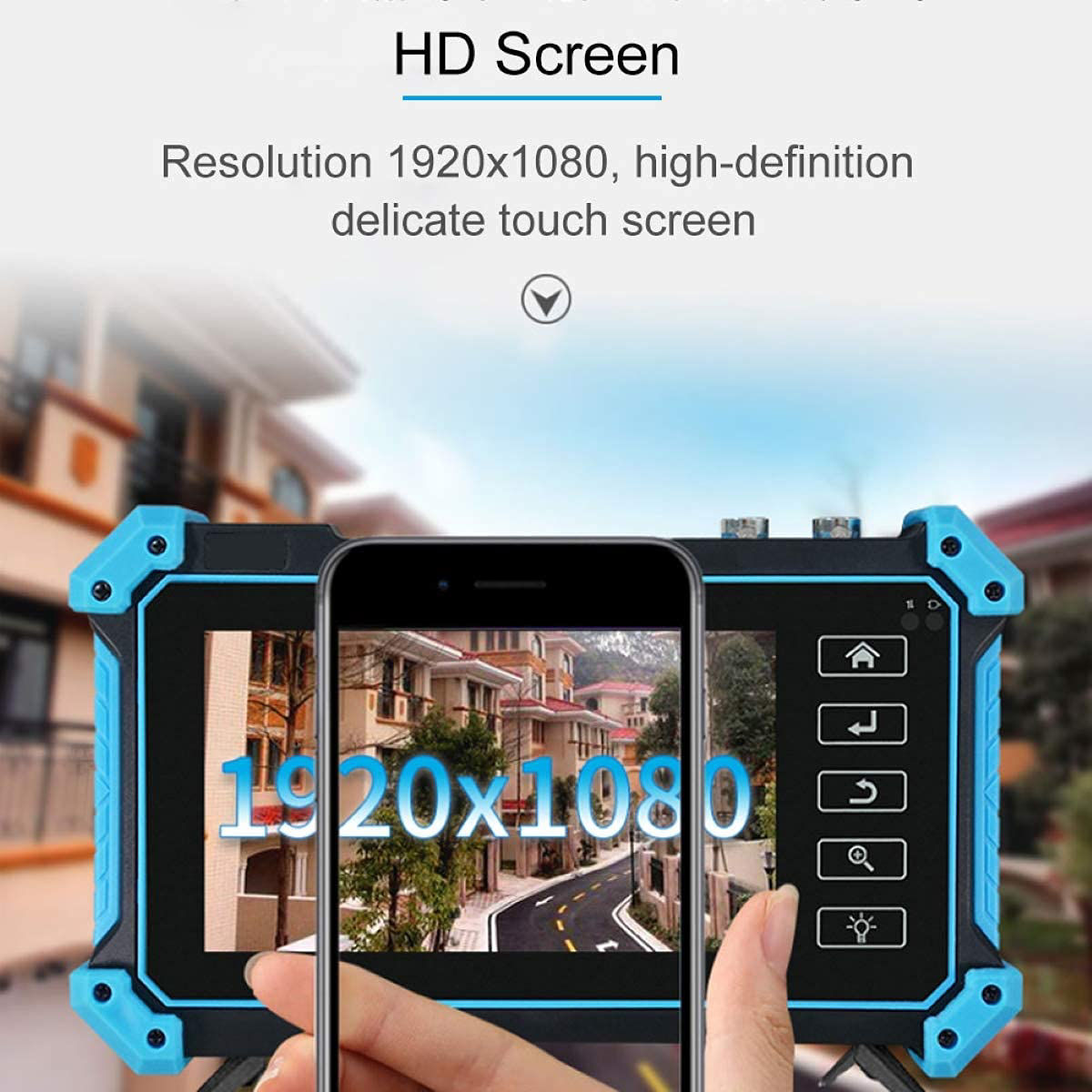 GetUSCart- 5.4 inch CCTV Tester IP and Analog with RJ45 Cable Tracer ...