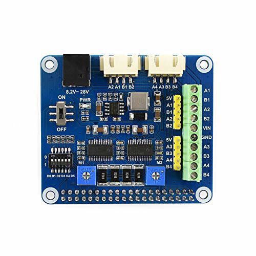 GetUSCart- Stepper Motor HAT for Raspberry Pi,Jetson Nano Onboard Dual DRV8825 Motor Controller ...