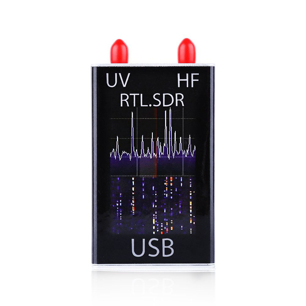 GetUSCart- RTL SDR Receiver Full Band, 100KHz-1.7GHz Full-Band UV HF RTL-SDR USB Tuner Receiver ...