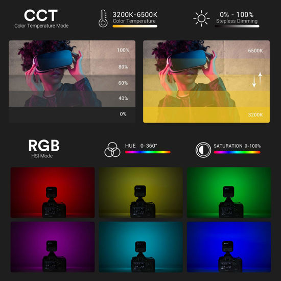 GetUSCart- Godox LITEMONS LED6R RGB LED Video Light, Rechargeable LED ...