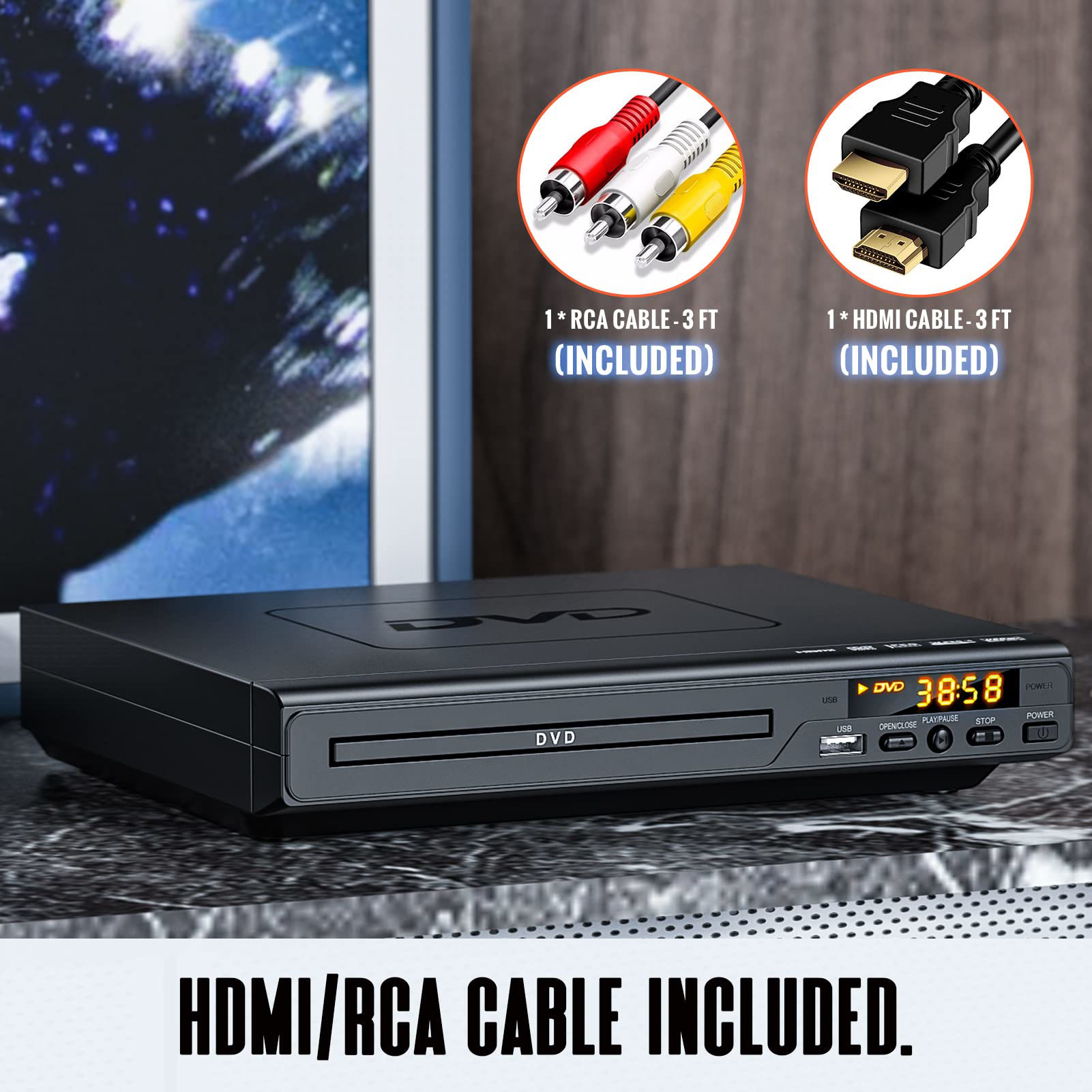 GetUSCart- DVD Players for TV with HDMI, DVD Players That Play All ...