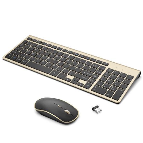 GetUSCart- Wireless Keyboard Mouse, J JOYACCESS 2.4G Slim and Compact ...