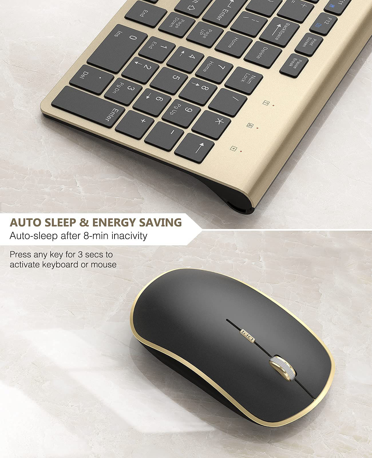 GetUSCart- Wireless Keyboard Mouse, J JOYACCESS 2.4G Slim and Compact ...