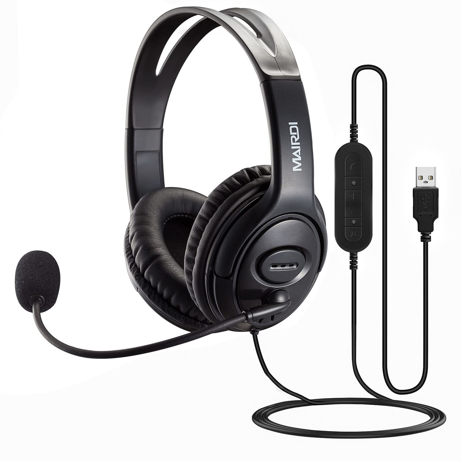 GetUSCart- MAIRDI USB Headset with Microphone for PC, Computer Headset ...