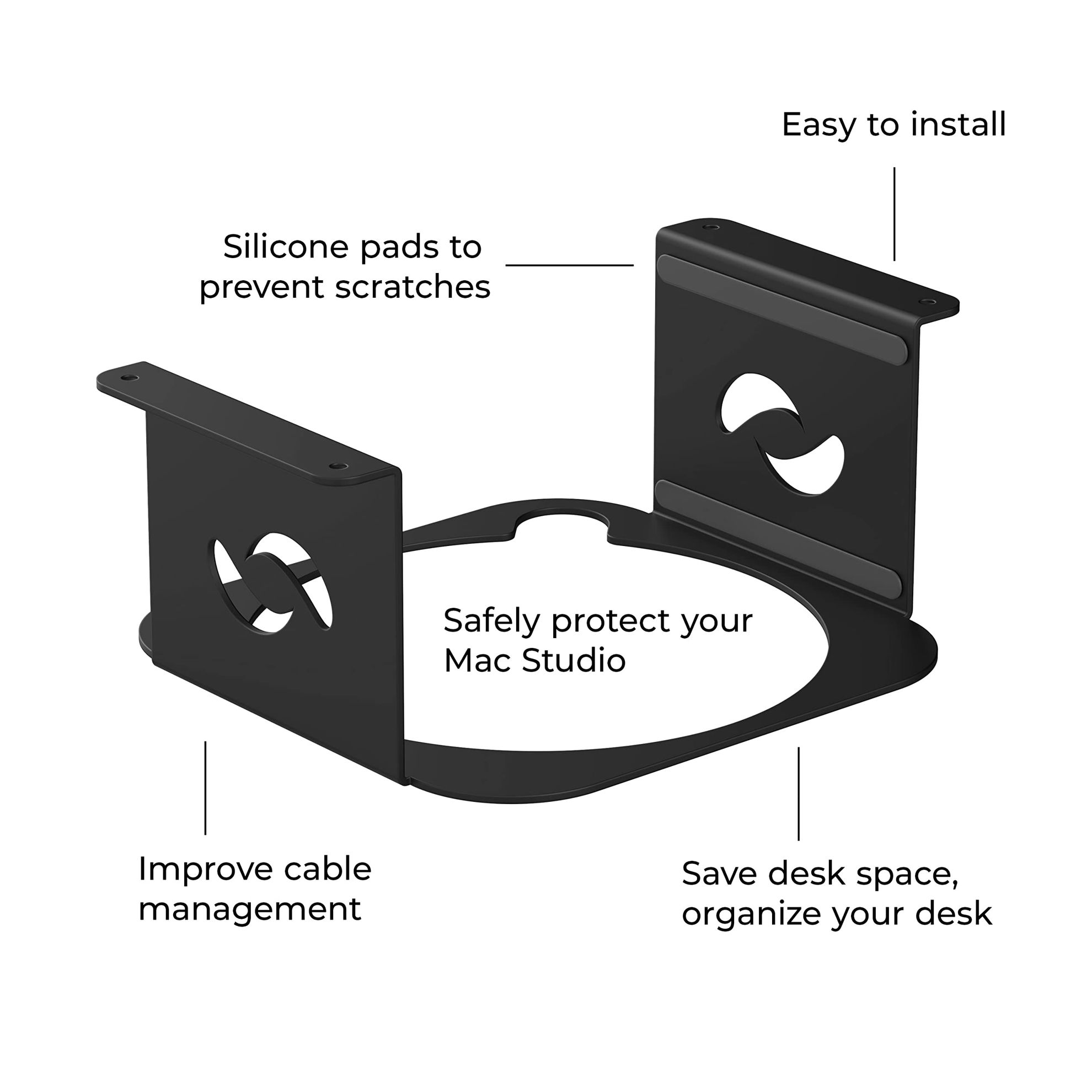 GetUSCart- HumanCentric Under Desk Mount Compatible with Mac Studio ...