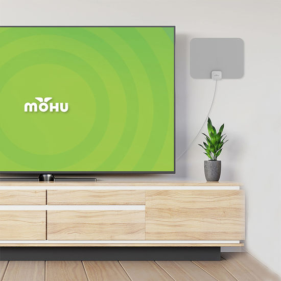 GetUSCart- Mohu Leaf - New Look, Warm Grey Design - Ultra-Thin Indoor ...