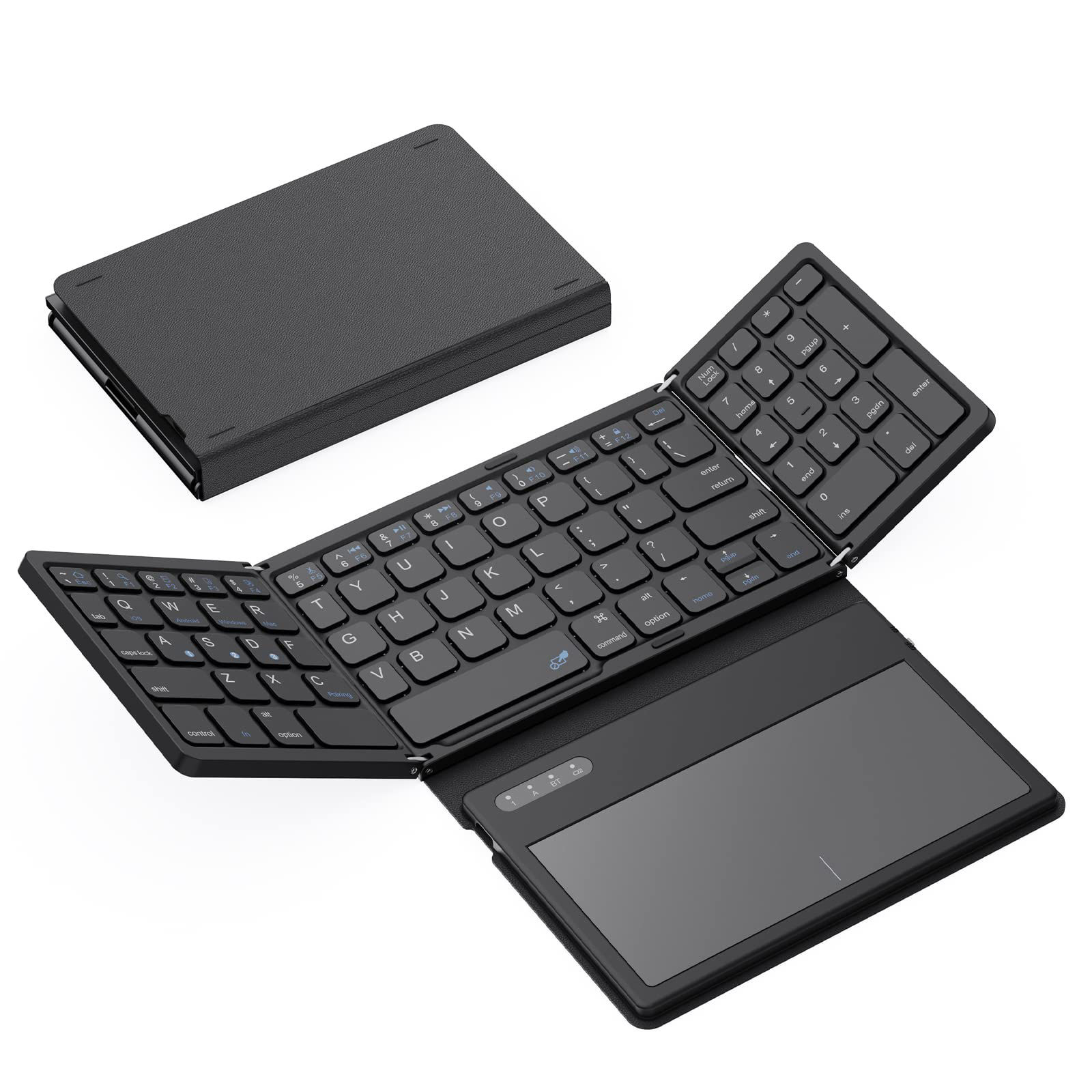 GetUSCart- GEODMAER Foldable Bluetooth Keyboard, Portable Full Size ...