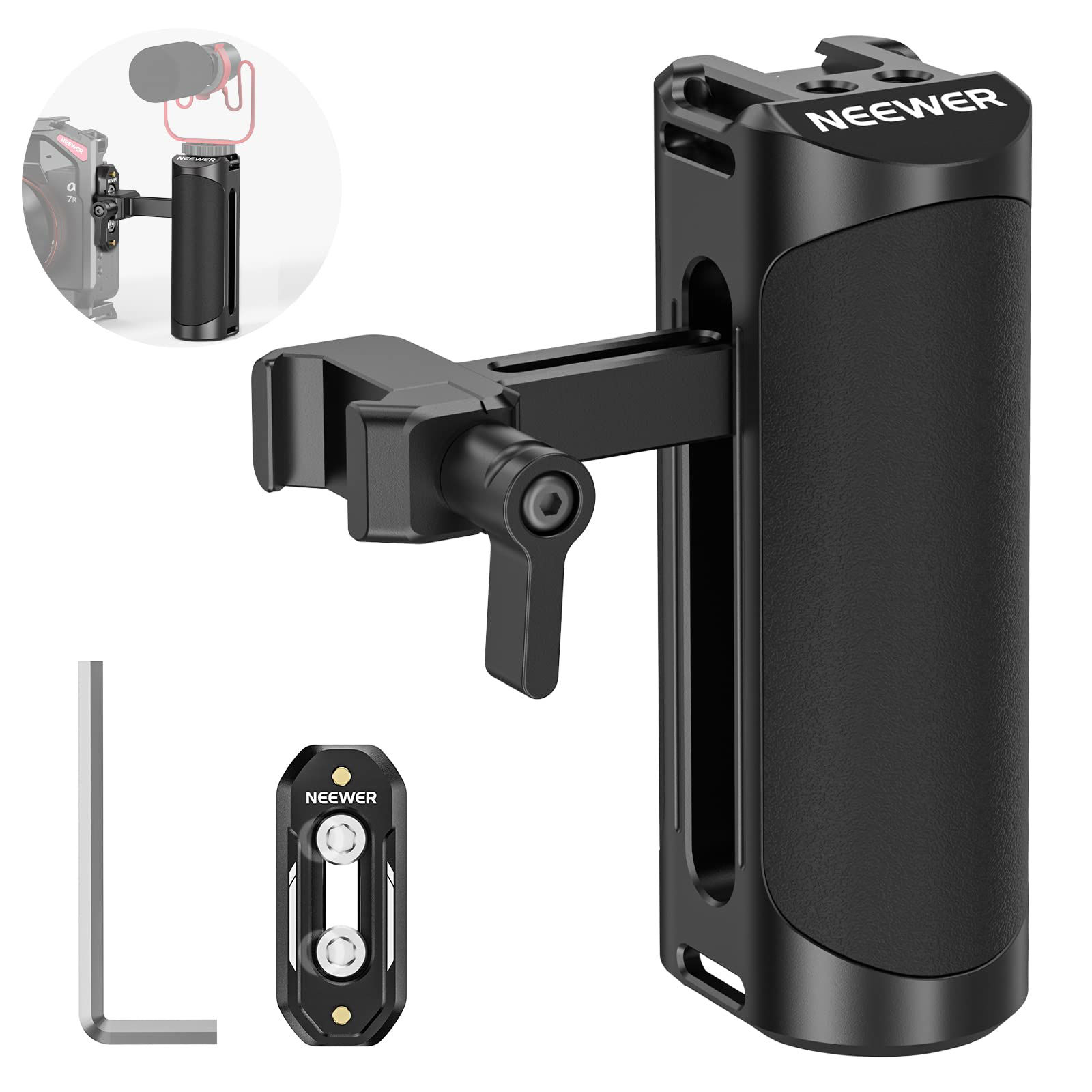 GetUSCart- NEEWER NATO Side Handle Grip with Up and Down Adjustable ...